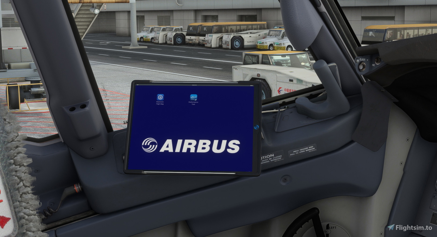PMDG EFB Universal Flight Tablet with Airbus Wallpaper and APPs for ...