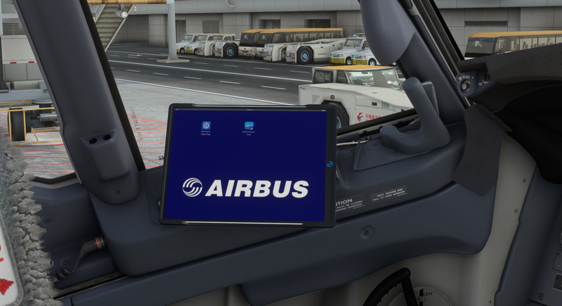 PMDG EFB Universal Flight Tablet with Airbus Wallpaper and APPs for ...