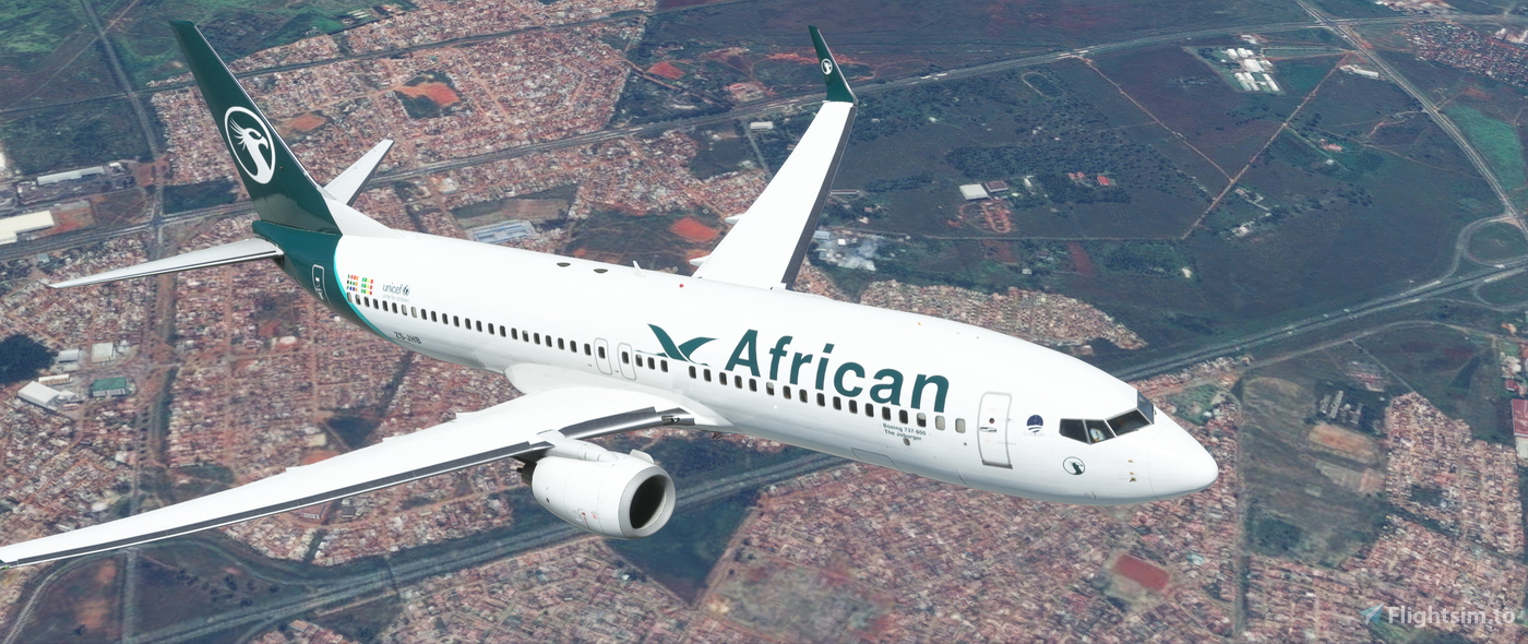 [PMDG][B737-800][8K] All African Airways Virtual Airlines New livery ZS ...