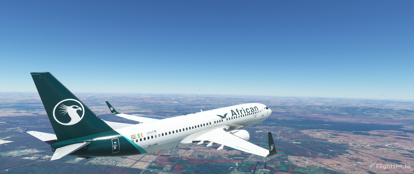 [PMDG][B737-800][8K] All African Airways Virtual Airlines New livery ZS ...