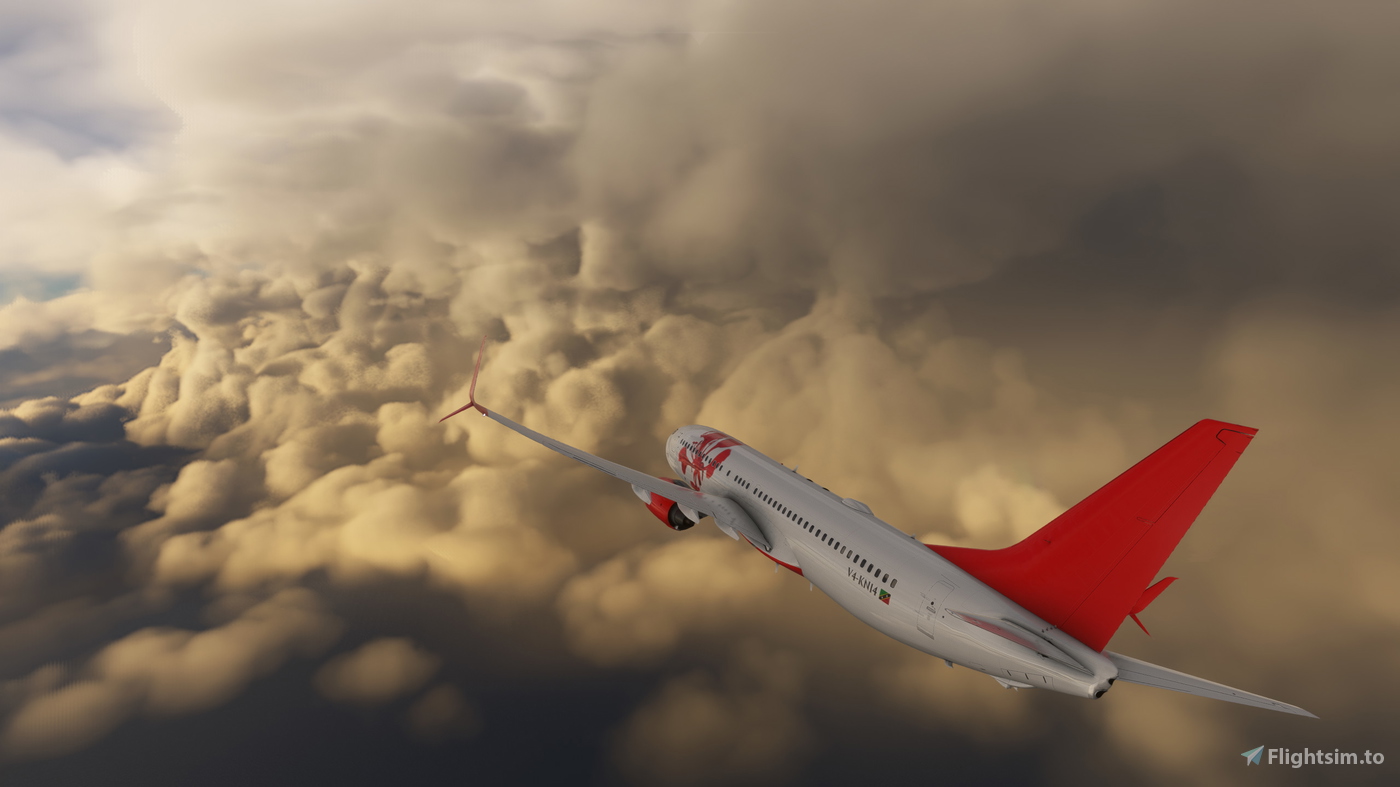 Poinciana Air "Red Tail" livery (V4-KN14) for Microsoft Flight ...