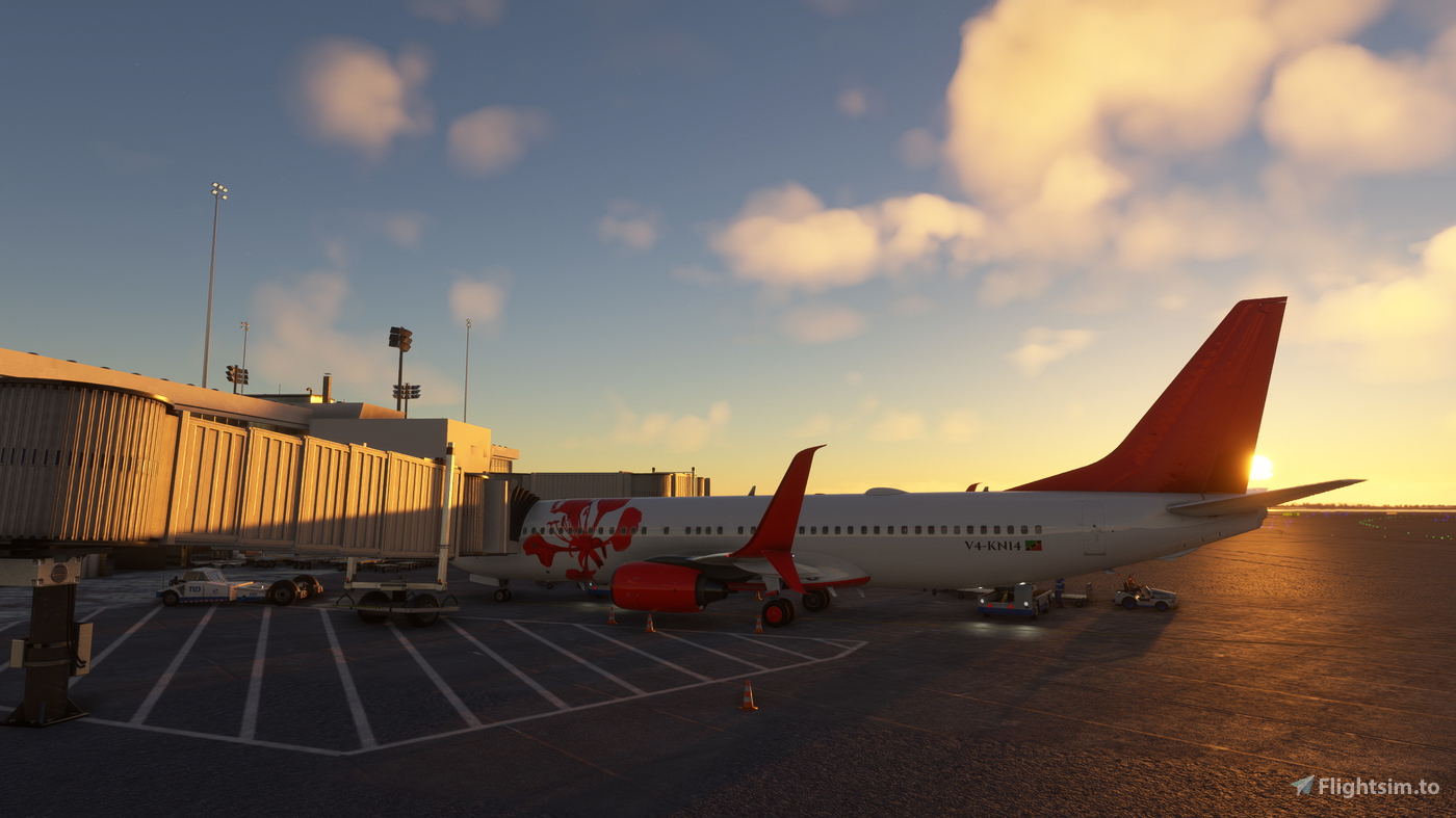 Poinciana Air "Red Tail" livery (V4-KN14) for Microsoft Flight ...