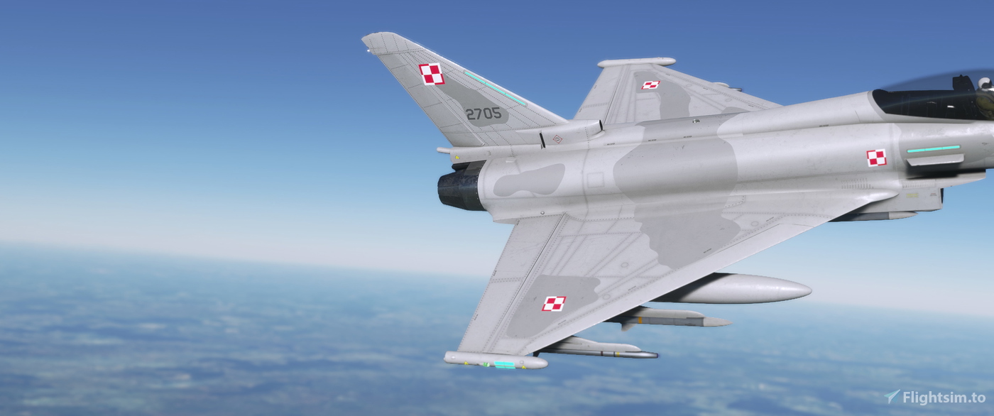 Polish Air Force | EF2000 Typhoon 2705 for Microsoft Flight Simulator ...