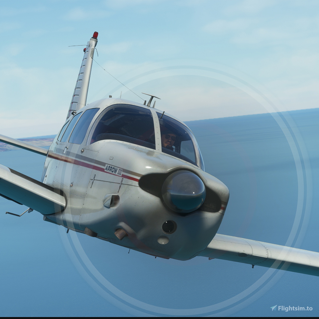 Prop-Mod_JF_Piper PA-28R_Arrow_III pour Microsoft Flight Simulator | MSFS