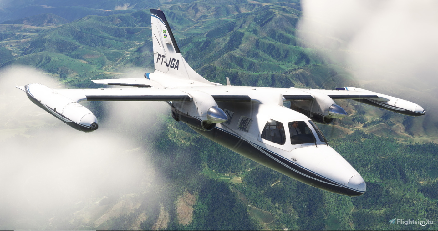 PT-JGA | Mitsubishi MU-2 | 8K for Microsoft Flight Simulator | MSFS