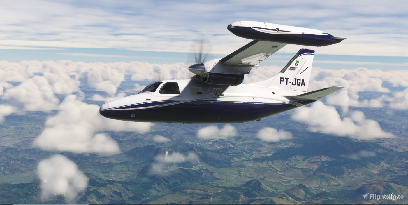 PT-JGA | Mitsubishi MU-2 | 8K for Microsoft Flight Simulator | MSFS
