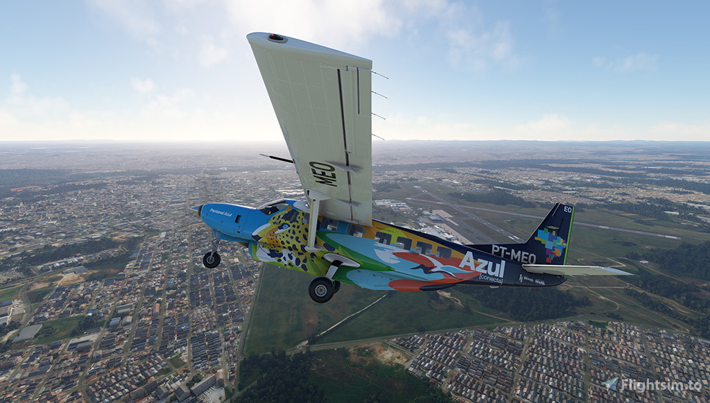 PT-MEO "Pantanal Azul" - Azul Conecta - C208B EX Asobo for Microsoft ...