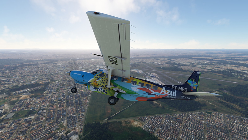 PT-MEO "Pantanal Azul" - Azul Conecta - C208B EX Asobo for Microsoft ...
