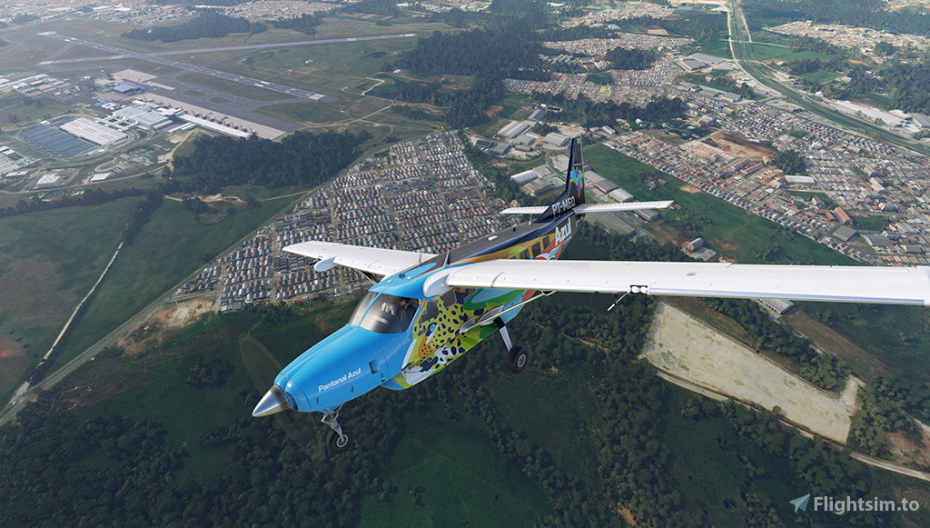 PT-MEO "Pantanal Azul" - Azul Conecta - C208B EX Asobo for Microsoft ...