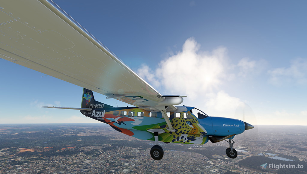 PT-MEO "Pantanal Azul" - Azul Conecta - C208B EX Asobo for Microsoft ...