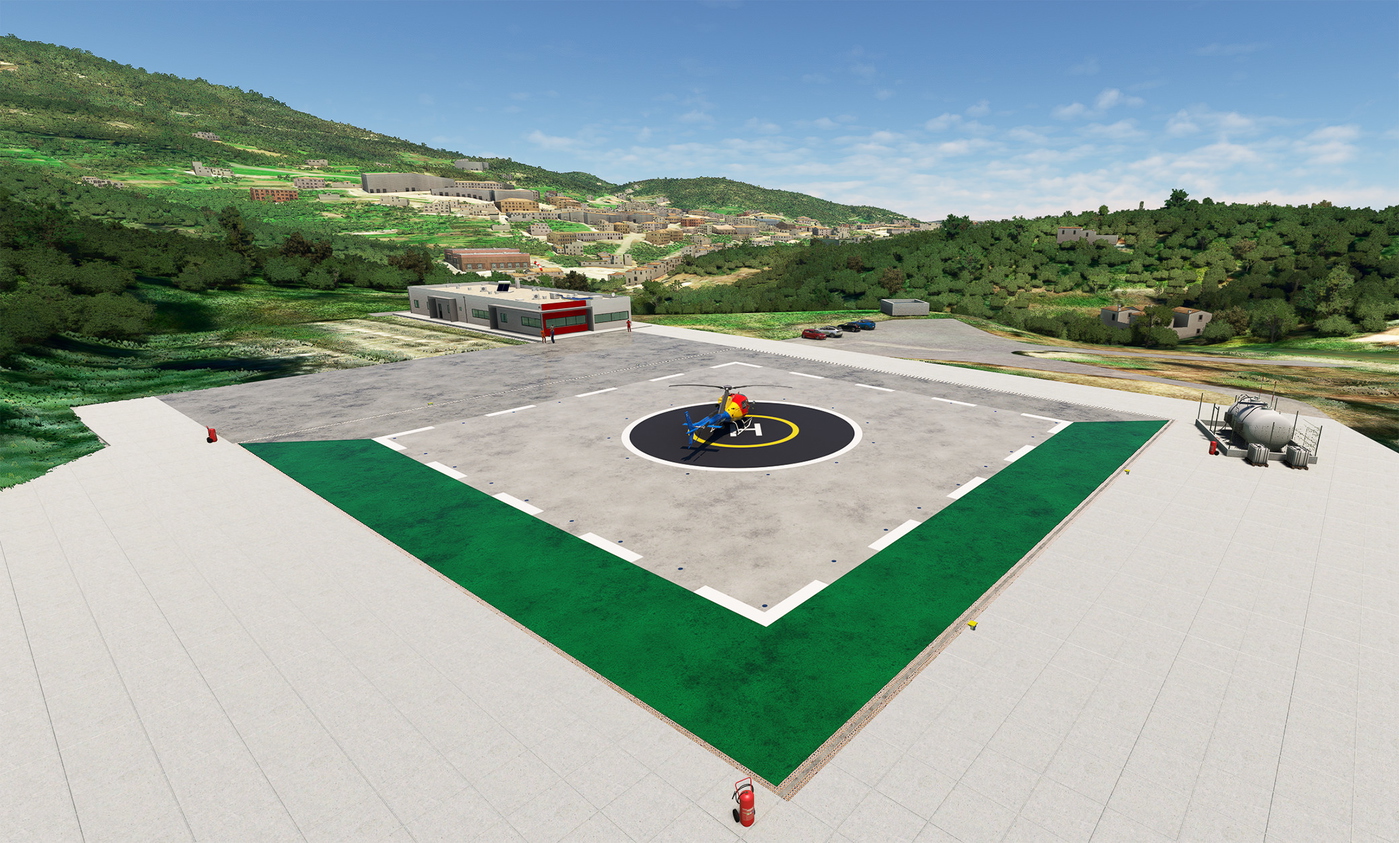 PT201 - Monchique heliport - Algarve (real life modulated - high detail ...