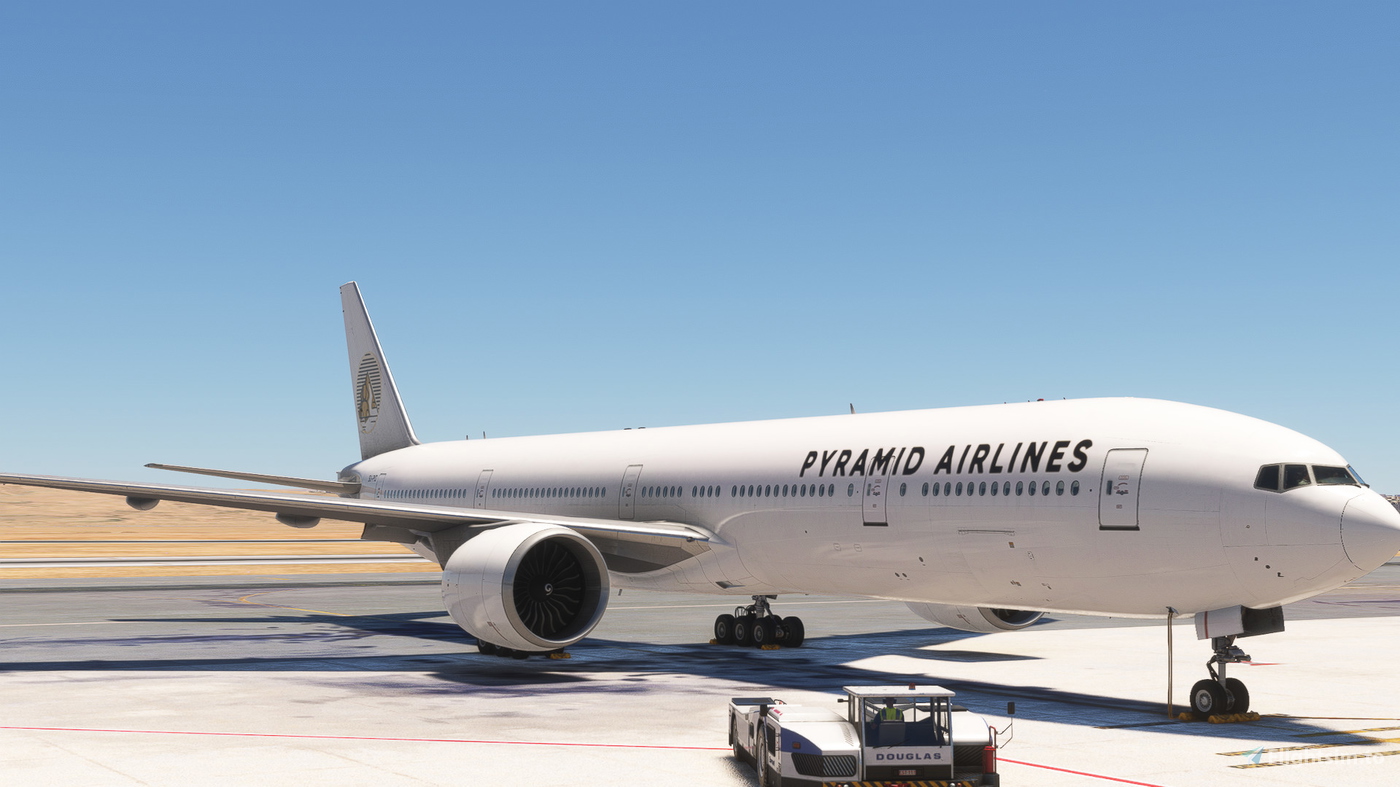 Pyramid Airlines B777-300ER PMDG SU-PYD für Microsoft Flight Simulator ...