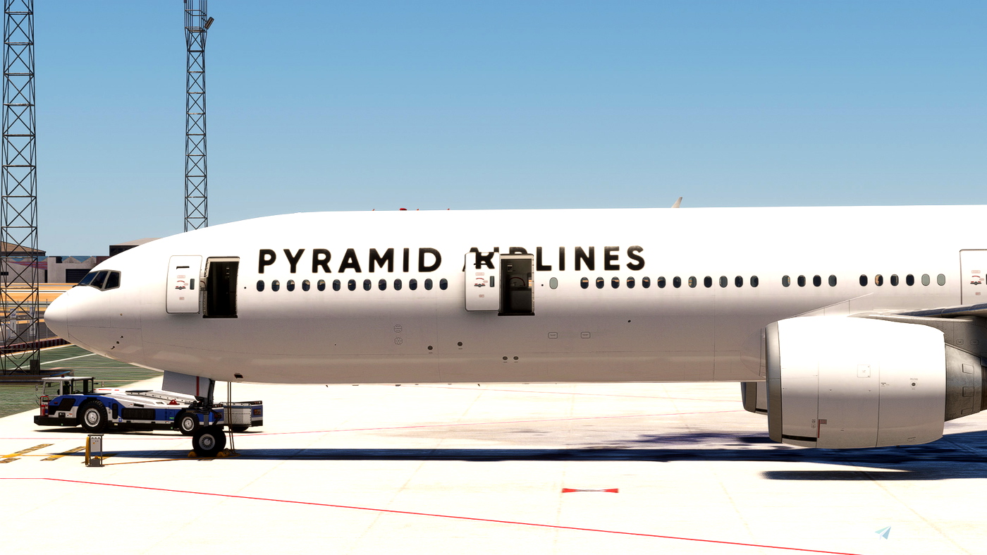 Pyramid Airlines B777-300ER PMDG SU-PYD for Microsoft Flight Simulator ...