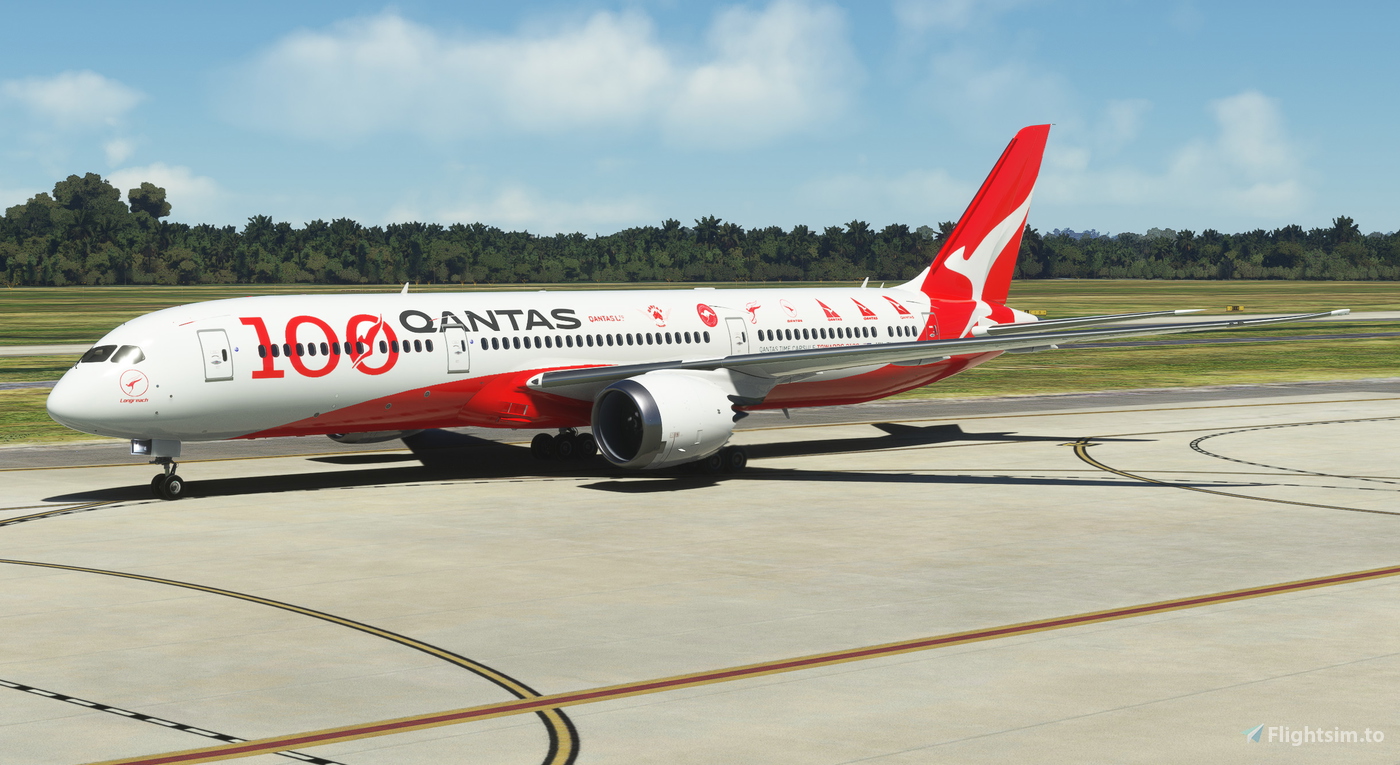 Qantas "100th Anniversary" VH-ZNJ for 4Simmers 787-9 [4K] for Microsoft ...