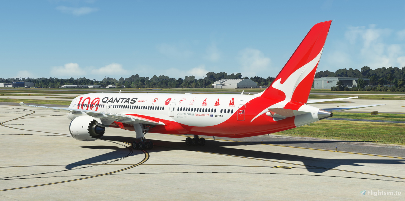 Qantas "100th Anniversary" VH-ZNJ for 4Simmers 787-9 [4K] for Microsoft ...