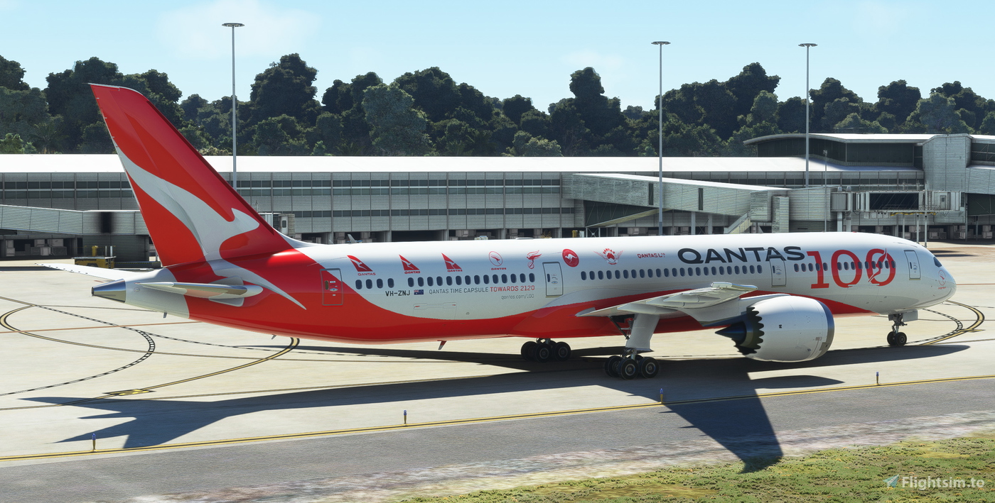 Qantas "100th Anniversary" VH-ZNJ for 4Simmers 787-9 [4K] for Microsoft ...