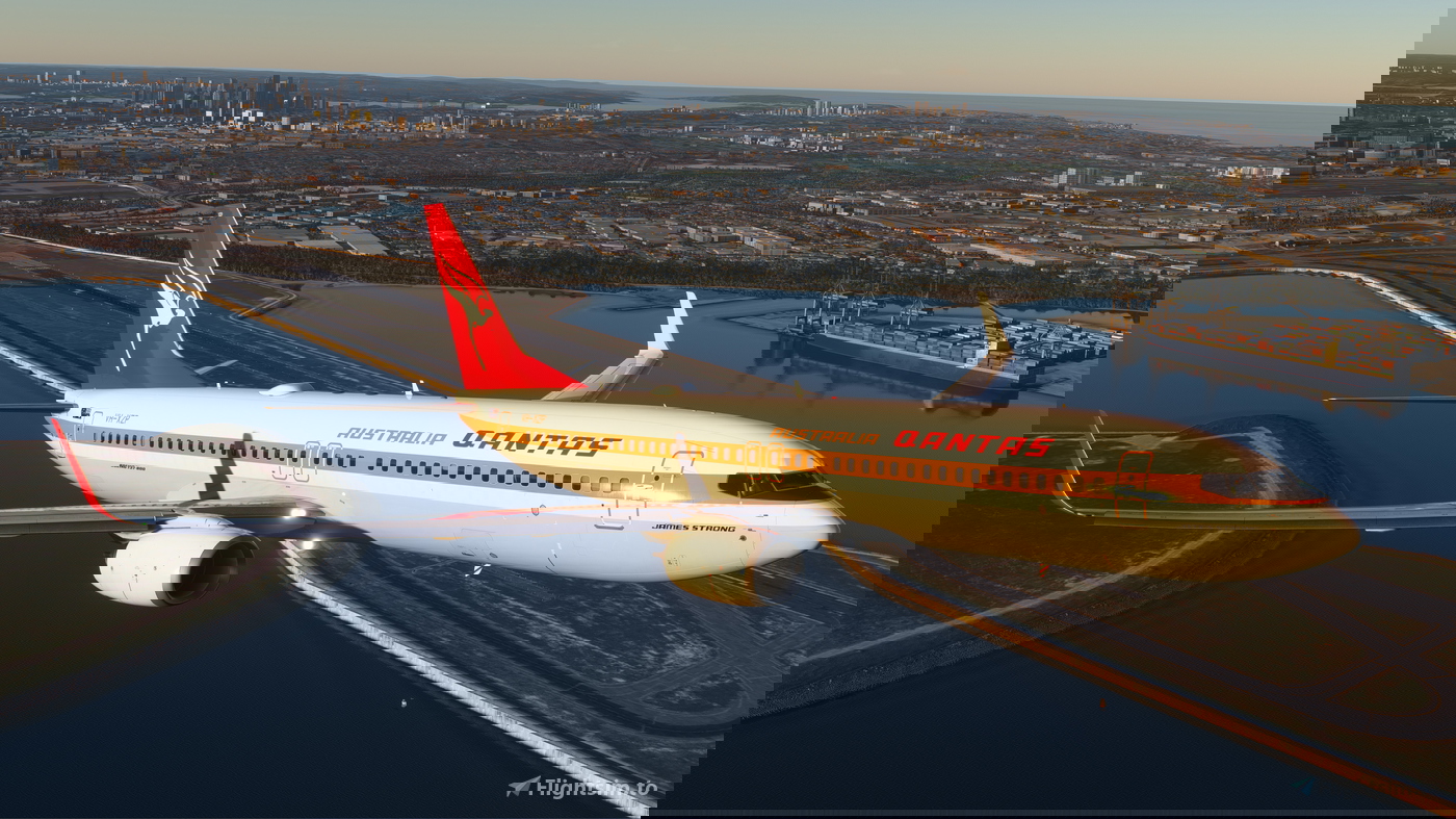 Qantas 737-838 VH-XZP Retro Roo for Microsoft Flight Simulator | MSFS