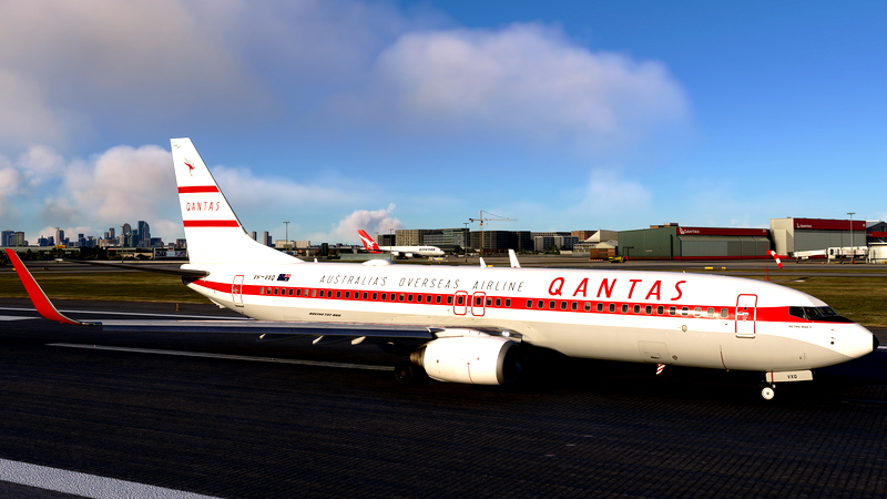 Qantas 737-838 VH-VXQ Retro Roo II for Microsoft Flight Simulator | MSFS