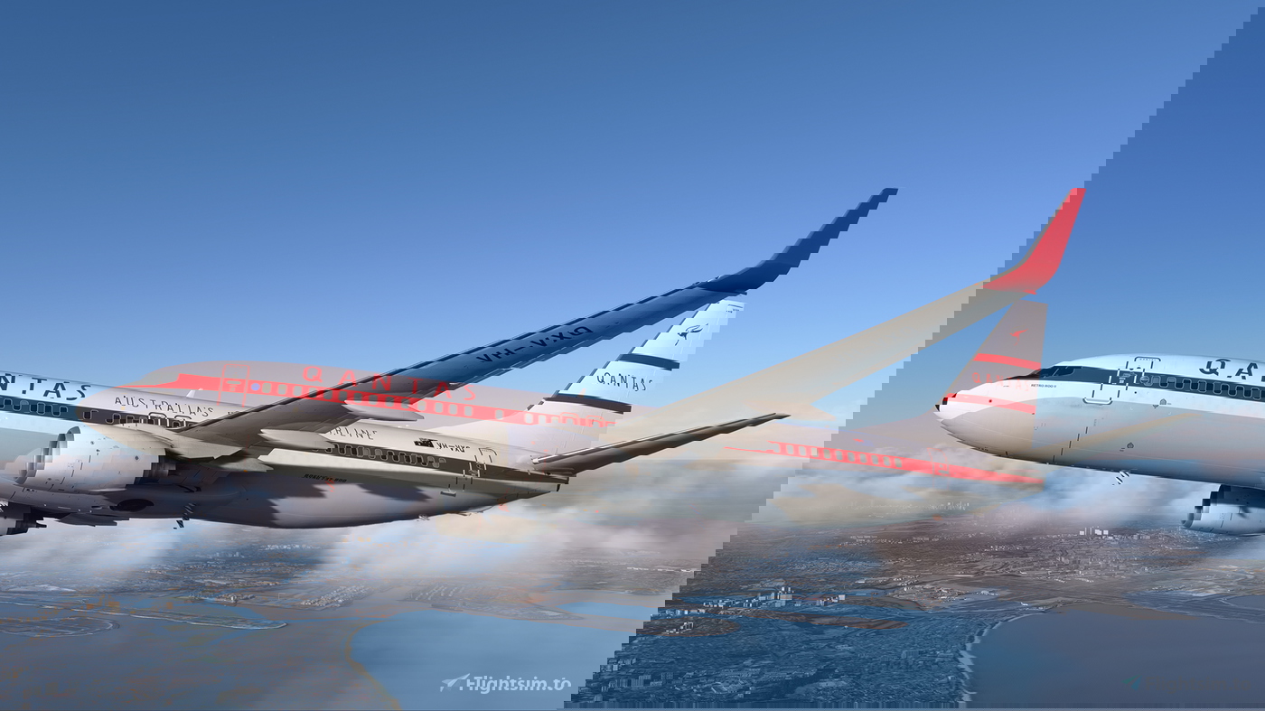 Qantas 737-838 VH-VXQ Retro Roo II for Microsoft Flight Simulator | MSFS