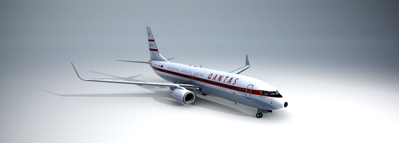 Qantas 737-838 VH-VXQ Retro Roo II for Microsoft Flight Simulator | MSFS
