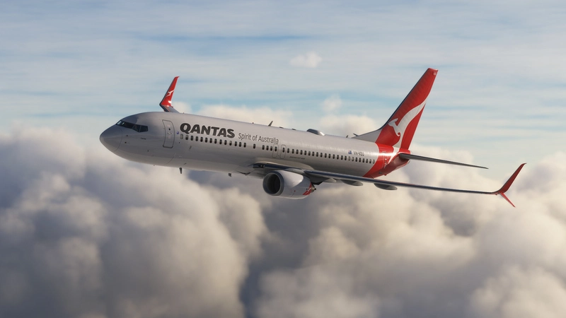 Qantas VH-VZU Split Scimitar Winglets for Microsoft Flight Simulator | MSFS