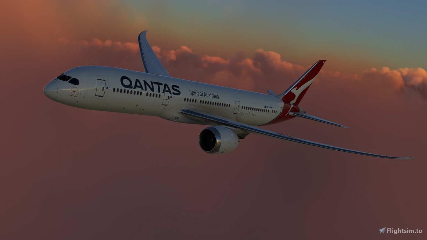 Qantas VH-ZNN | Boeing 787-9 | (8K + 4K) for Microsoft Flight Simulator ...