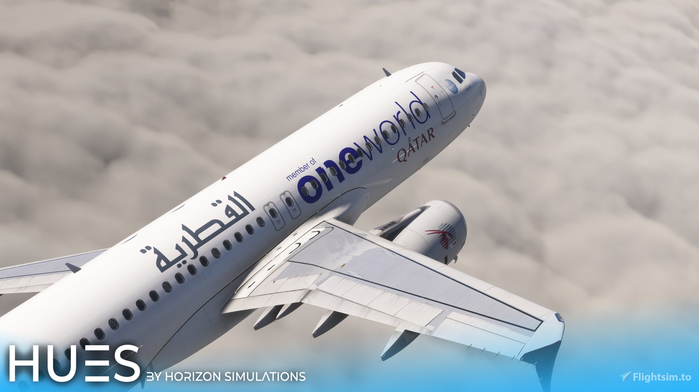 Qatar Airways A7-AHL "OneWorld" | Fenix A320 V2 IAE for Microsoft Flight Simulator | MSFS