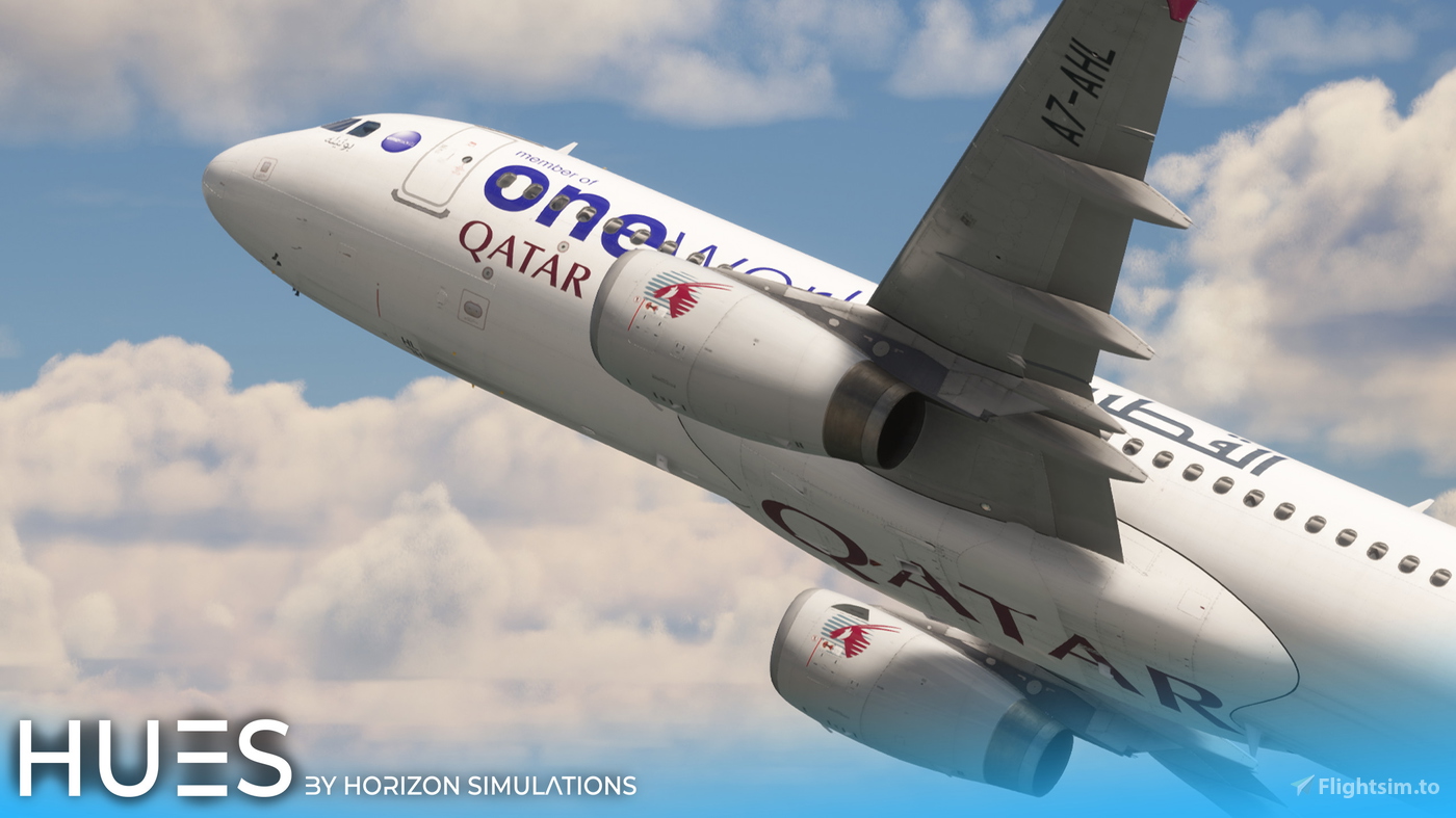 Qatar Airways A7-AHL "OneWorld" | Fenix A320 V2 IAE for Microsoft Flight Simulator | MSFS