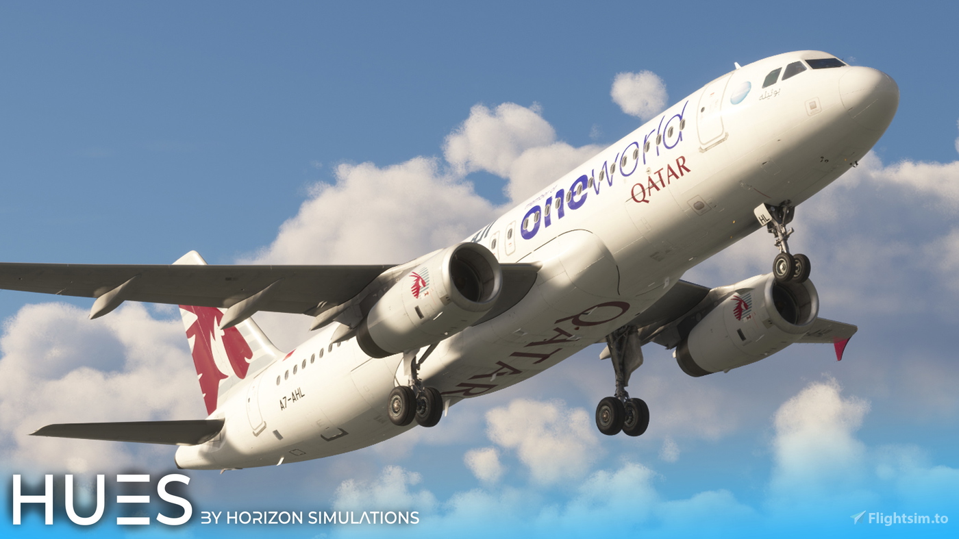 Qatar Airways A7-AHL "OneWorld" | Fenix A320 V2 IAE for Microsoft Flight Simulator | MSFS