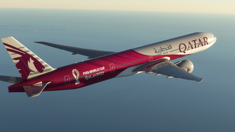 Qatar Airways "World Cup 2022" (A7-BEB) - PMDG B777-300ER for Microsoft ...
