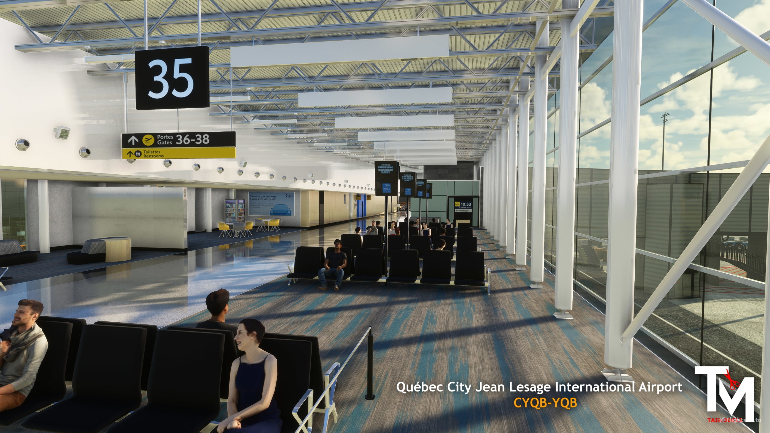 TAIMODELS - Québec City Intl. Airport - MSFS20/24 for Microsoft Flight Simulator | MSFS