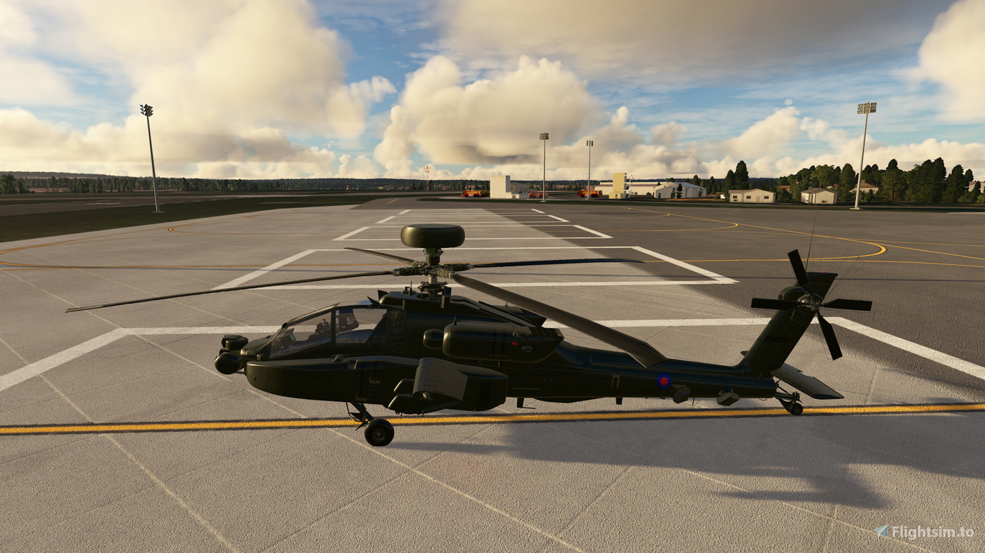 RAF AH-64 Apache Olive Drab for Microsoft Flight Simulator | MSFS