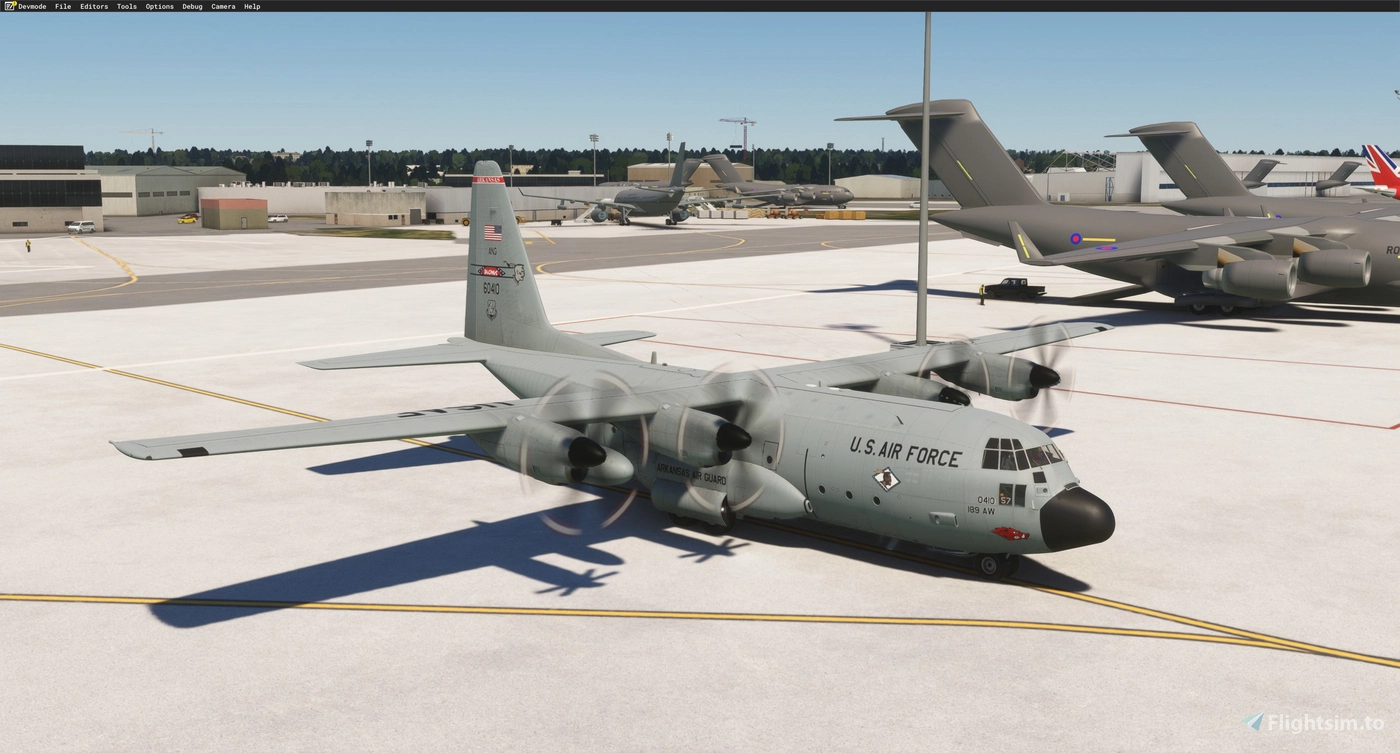 C130J Hercules 6 Blade Prop Mod のために Microsoft Flight Simulator | MSFS