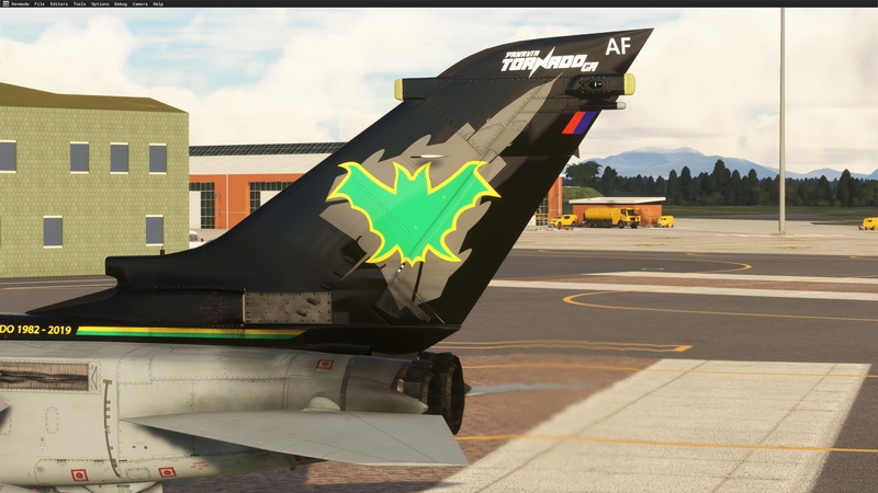 RAF Panavia Tornado GR.4 "9 Sqn Retirement scheme" Tail ZG775 (8K ...