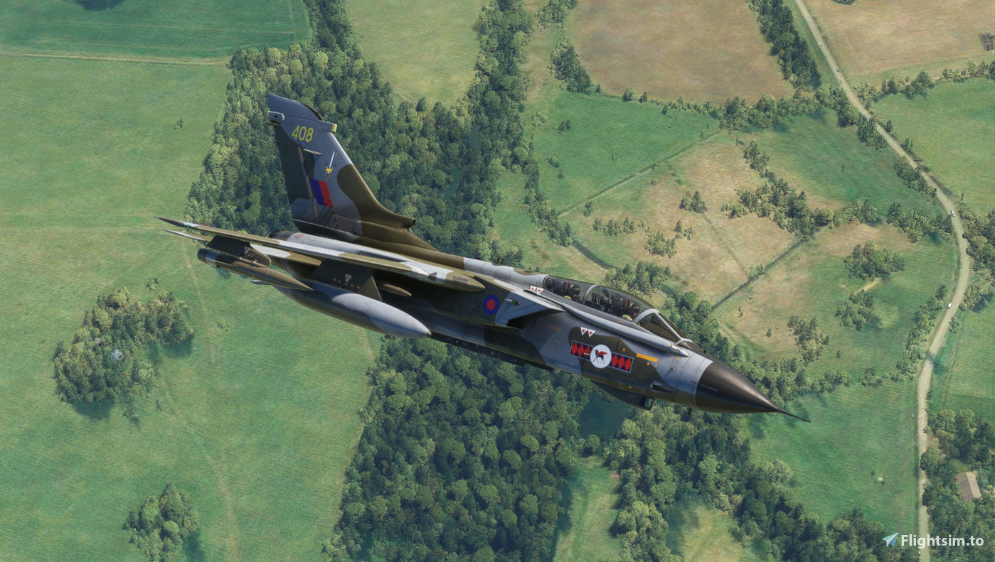 RAF Tornado GR1 45 (R) SQN TWCU ZA408 for Microsoft Flight Simulator | MSFS