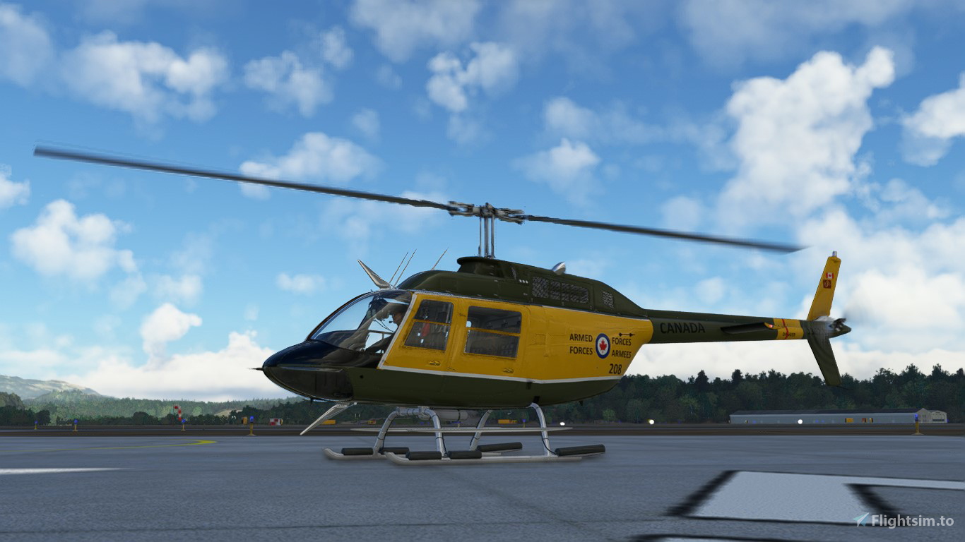 RCAF CH-136 Kiowa Livery for CowanSim B206 pro Microsoft Flight ...