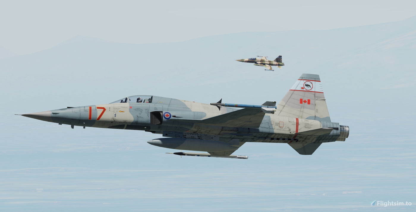 RCAF Livery CF-5 Aggressor for Venom Zero Productions F-5 for Microsoft ...
