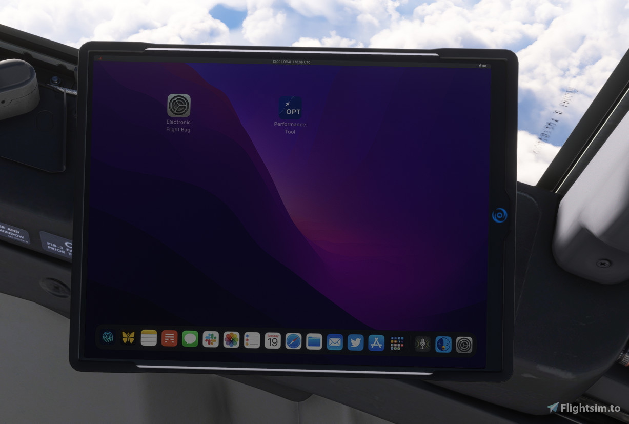 Realistic iPad EFB background | PMDG Universal Flight Tablet for ...