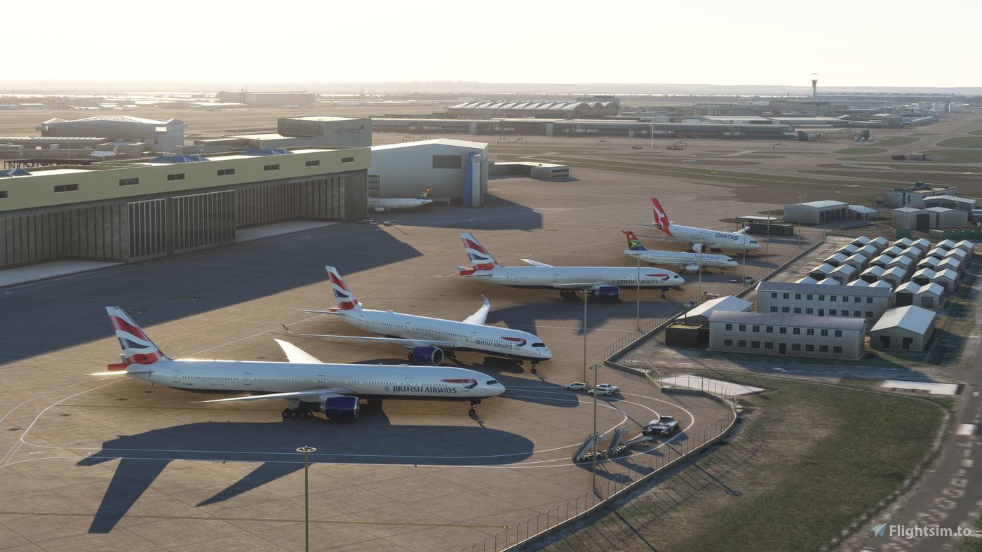 Remote Stand Static Aircraft，EGLL London Heathrow intel. for Microsoft ...