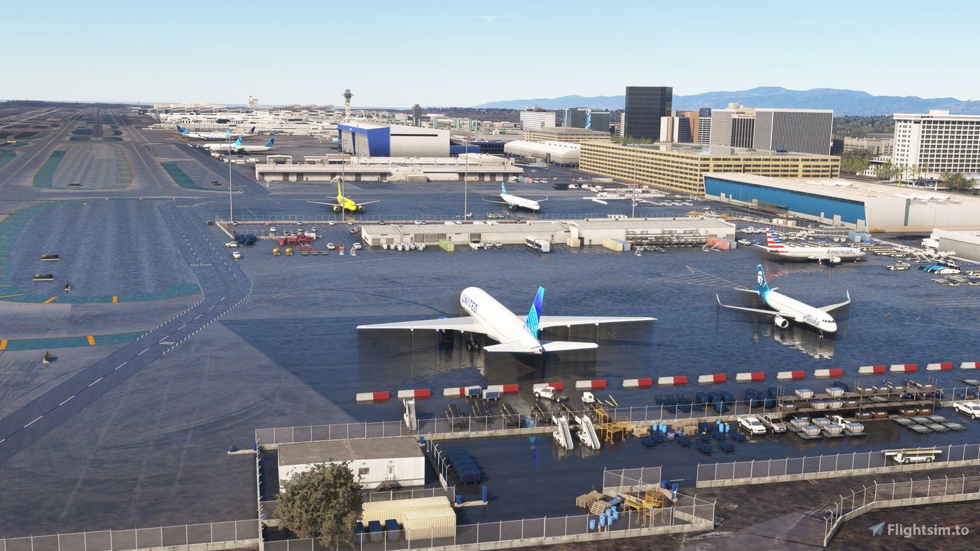 Remote Stand Static Aircraft，KLAX Los angeles intel for Microsoft ...