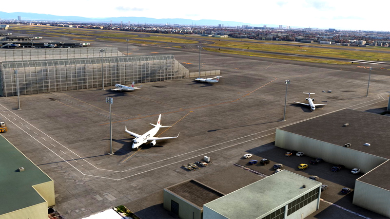 Remote Stand Static Aircraft，RJOO osaka Itami for Microsoft Flight ...