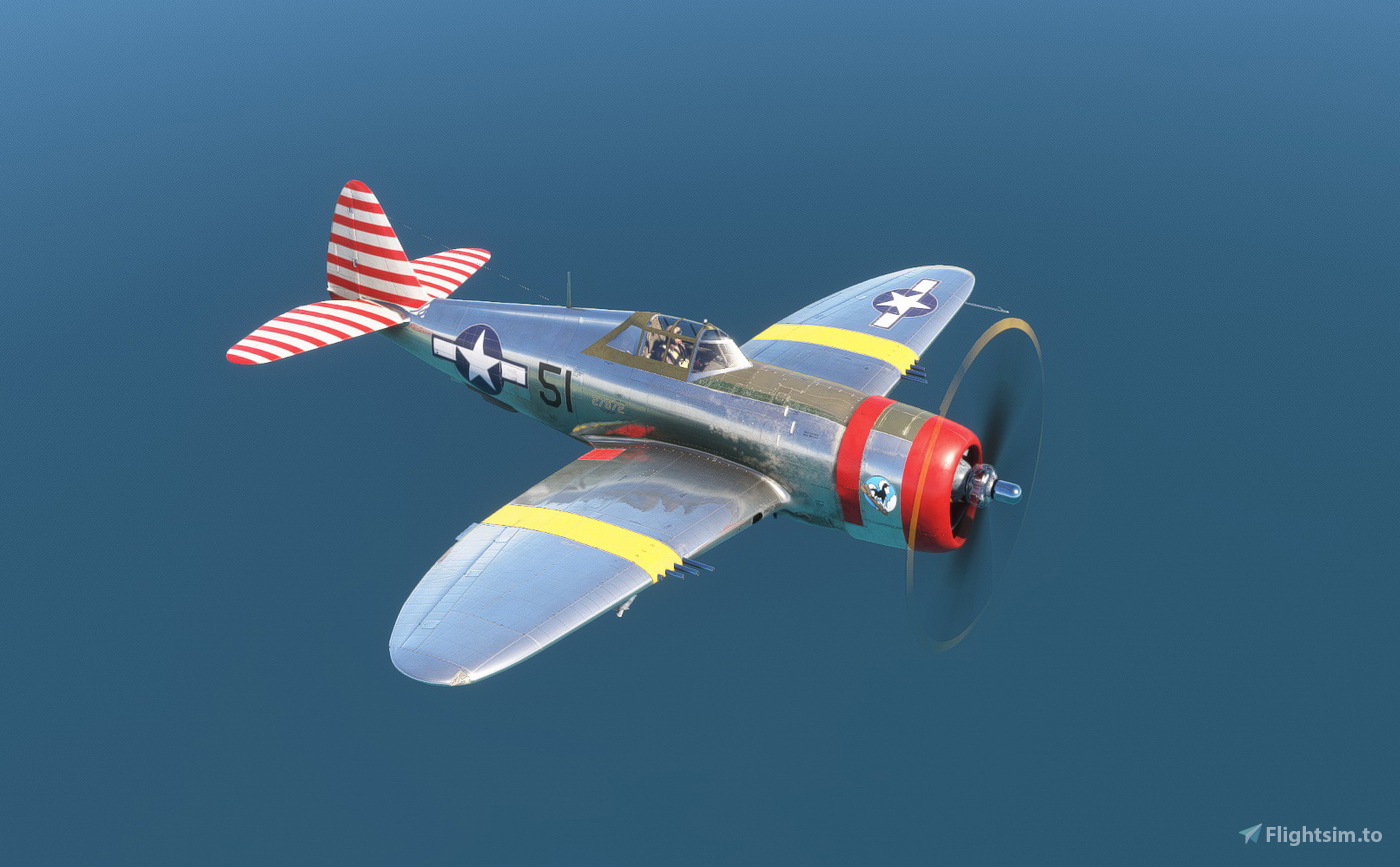 Republic P-47D Razorback 86th FG #51 for Microsoft Flight Simulator | MSFS