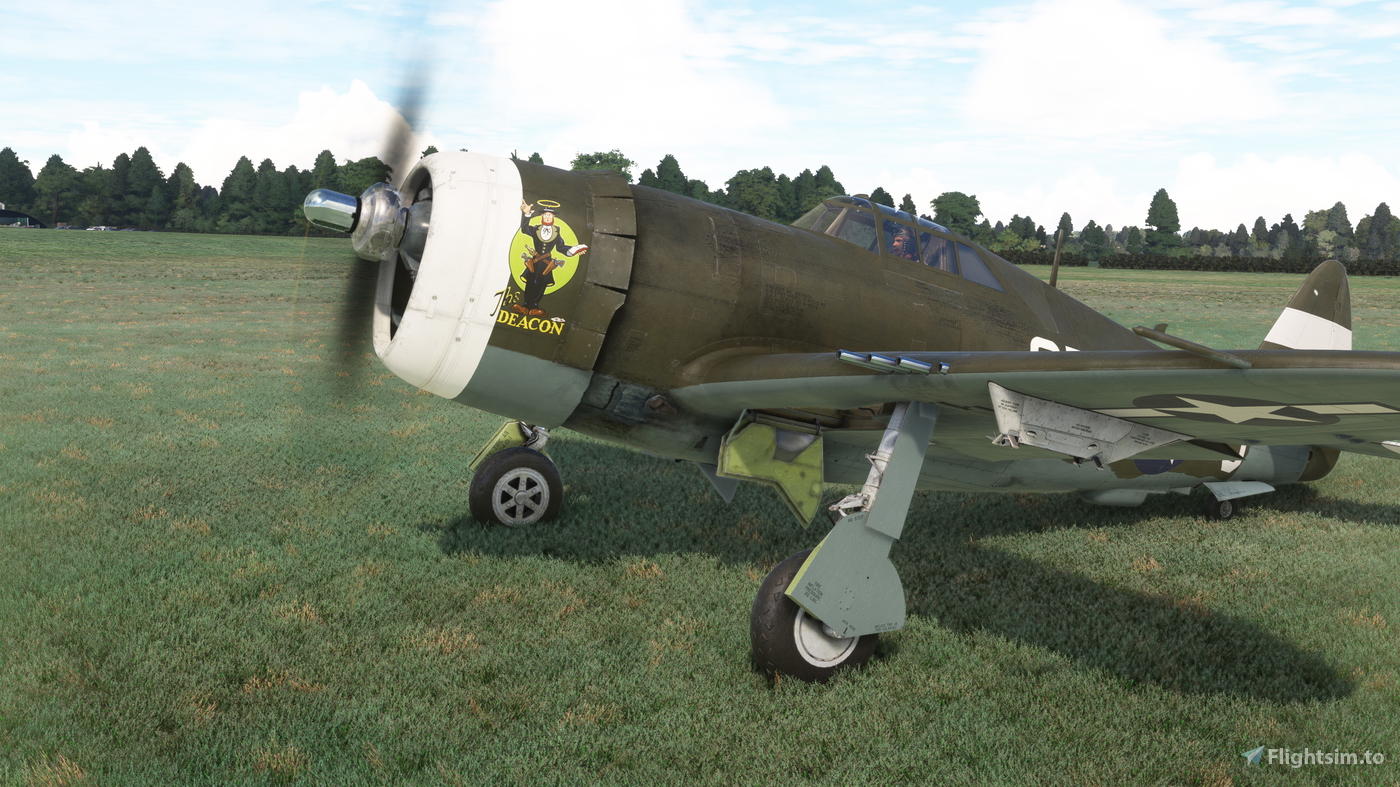 Republic P-47D Razorback 4th FG QP-J "the Deacon" for Microsoft Flight ...