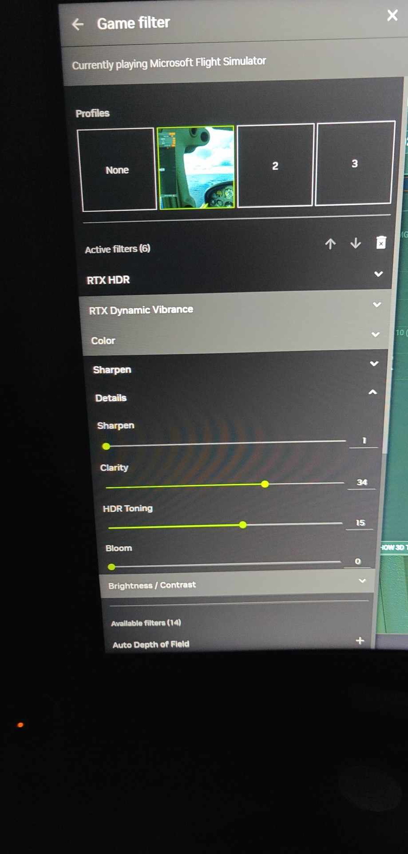 Reshade+Nvidia filter more realistic preset for Microsoft Flight ...