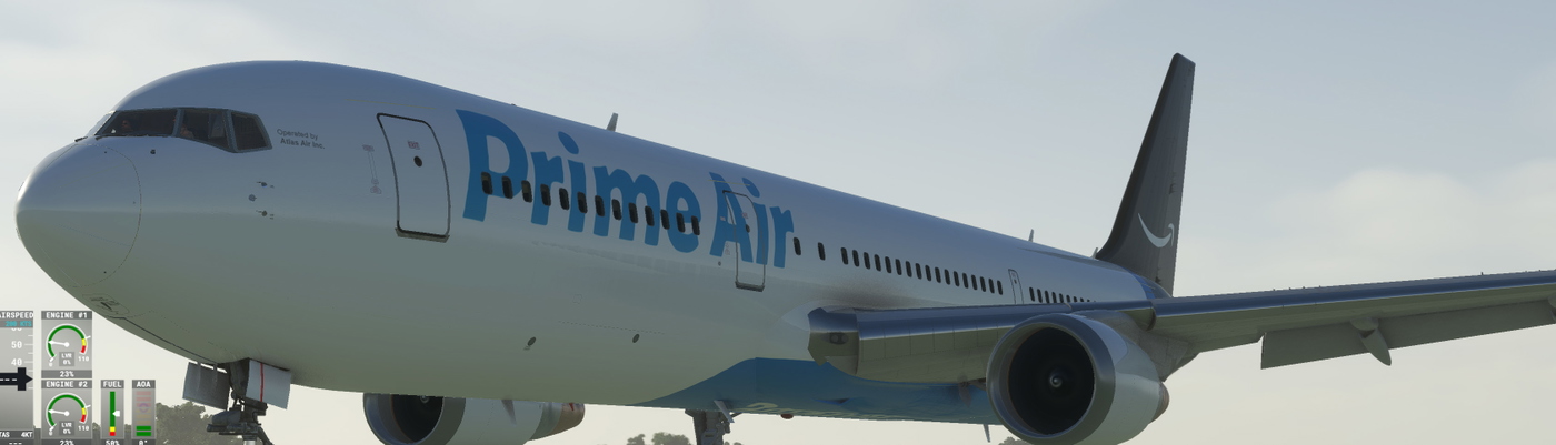 RHD Simulations 767 Amazon Air livery [N1217A] для Microsoft Flight ...