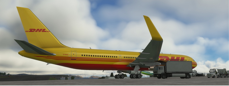 RHD Simulations 767 DHL livery [G-DHLE] for Microsoft Flight Simulator ...