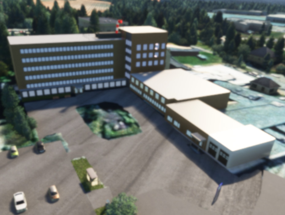 Ringerike sykehus/hospital for Microsoft Flight Simulator | MSFS