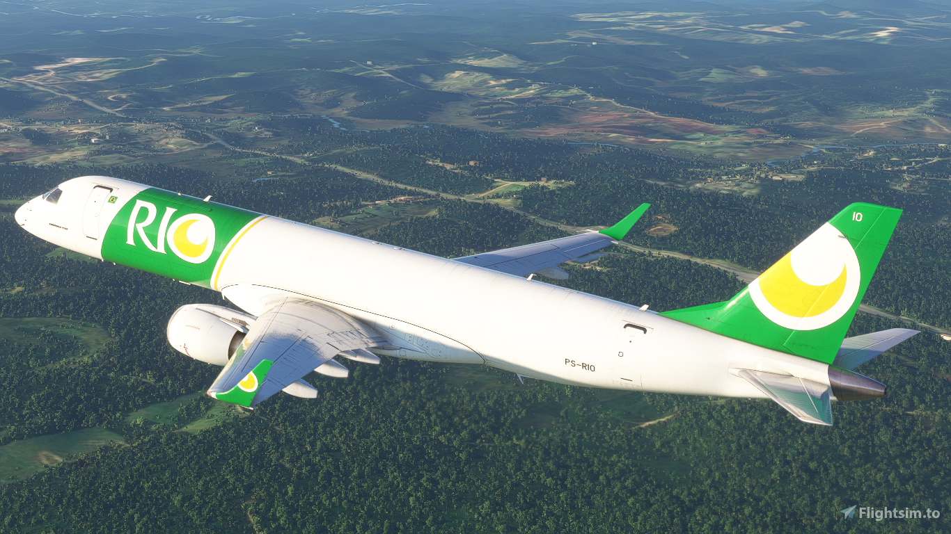 RIO Linhas Aéreas PS-RIO Embraer 190F for Microsoft Flight Simulator | MSFS