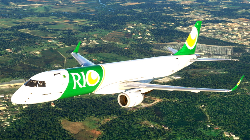 RIO Linhas Aéreas PS-RIO Embraer 190F for Microsoft Flight Simulator | MSFS