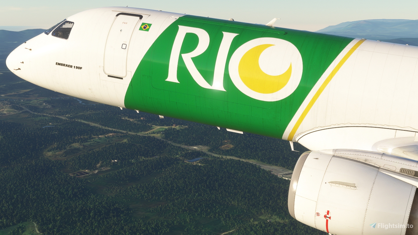 RIO Linhas Aéreas PS-RIO Embraer 190F für Microsoft Flight Simulator | MSFS